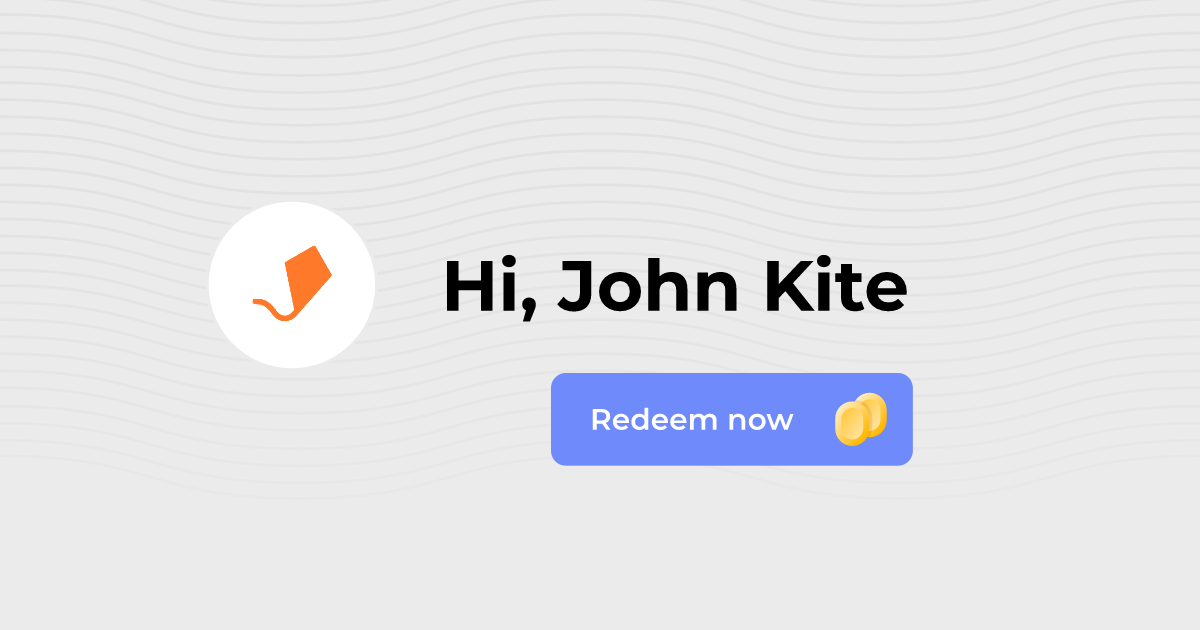 Redeem your kite